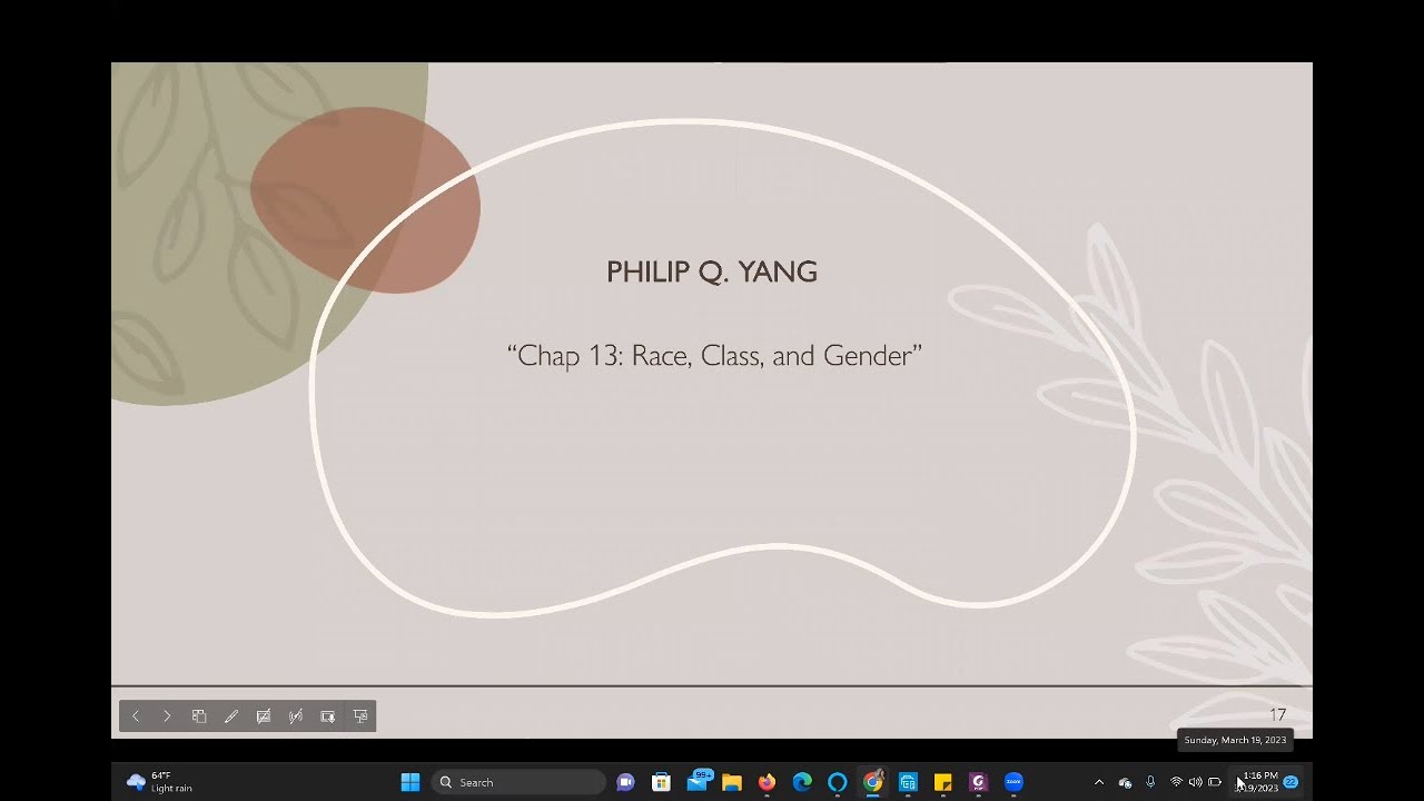 Understanding Race, Class, and Gender: Insights from Philip Q. Yang's Chapter 13 | Galaxy.ai