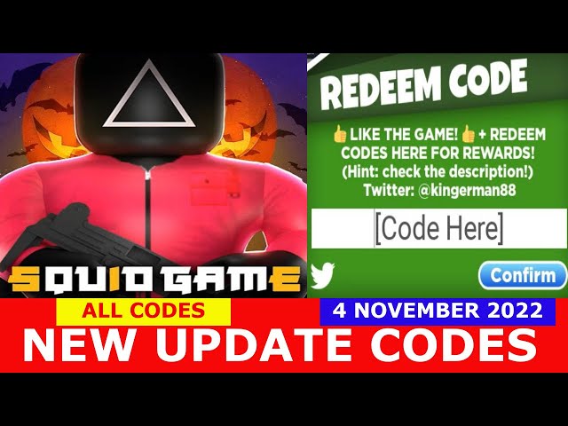 Roblox Squid Game codes (December 2022): Free Skins, Cash, and more