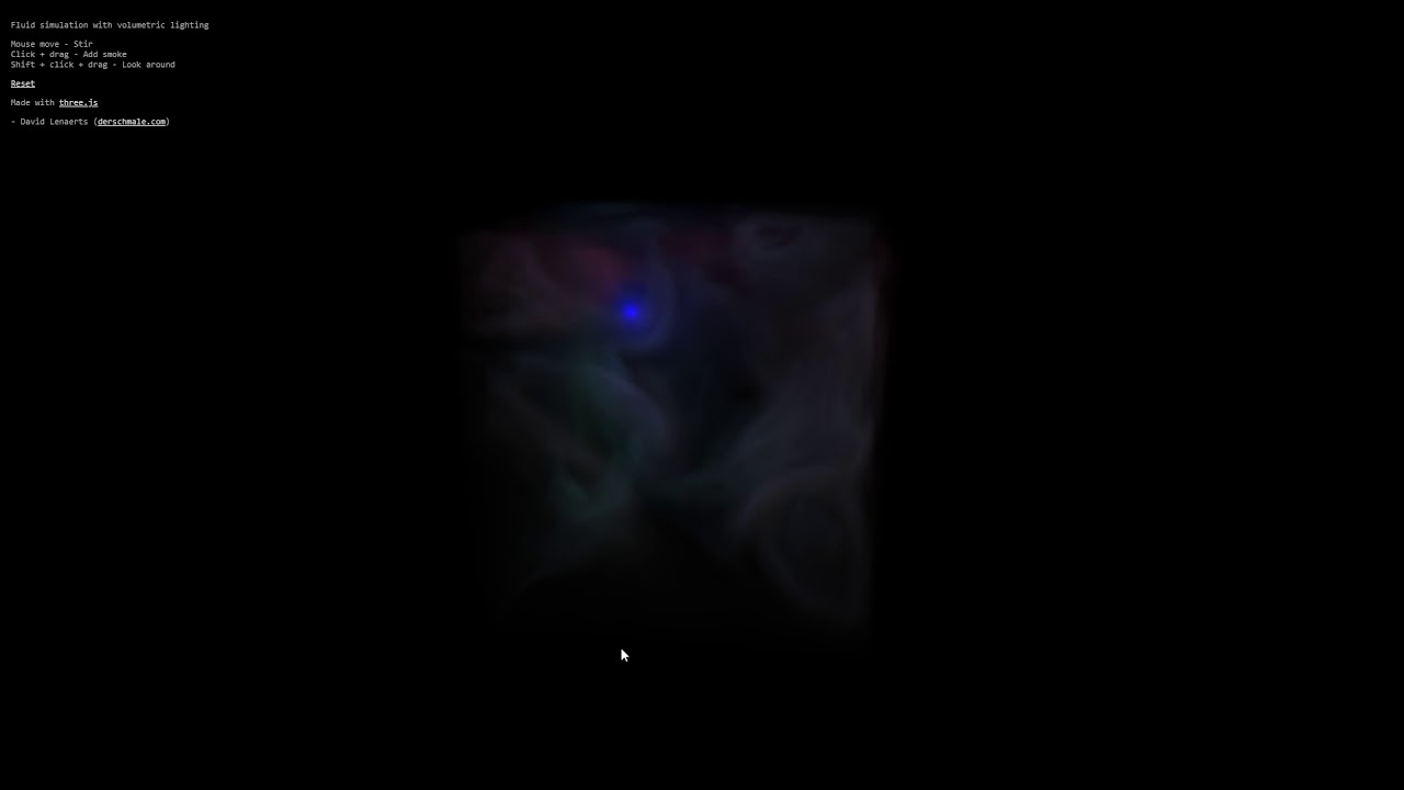 WebGL Smoke simulation with Volumetric Lighting