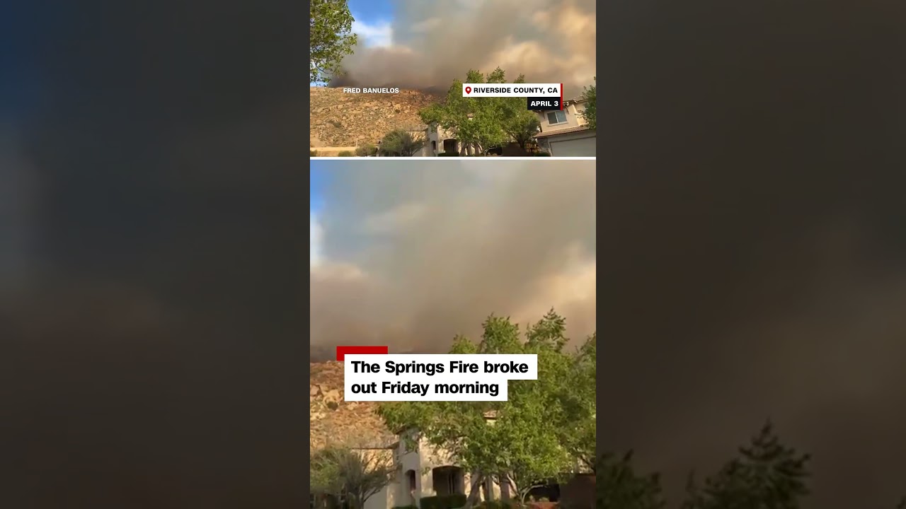 Springs Fire Spreads Rapidly in Southern California, Evacuations Underway