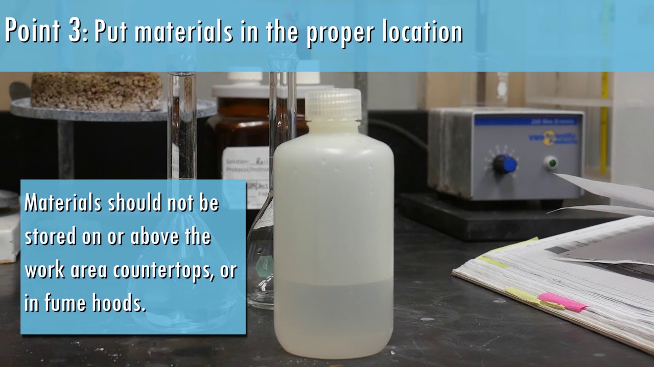 Water Sciences Laboratory Tutorial: Good Housekeeping Practices