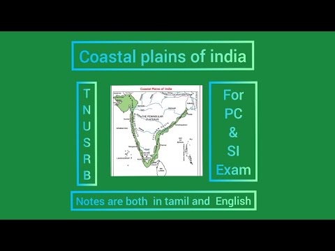 Indian geography - coastal plains ( notes are in both tamil and english )
