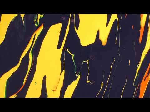 Black and Yellow Liquid Paint Texture - Free Stock Footage