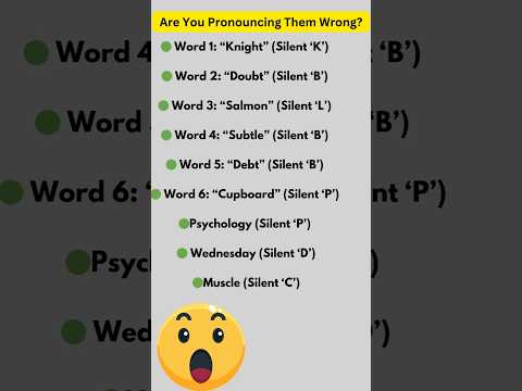 Words with Silent Letters: Are You Pronouncing Them Wrong? (Most People Do!)