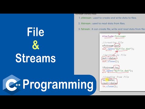 #111 File and Stream in C++ | C++ Programming