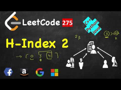 Learn H index ii | LeetCode 275 | C Java Python - Mind Luster