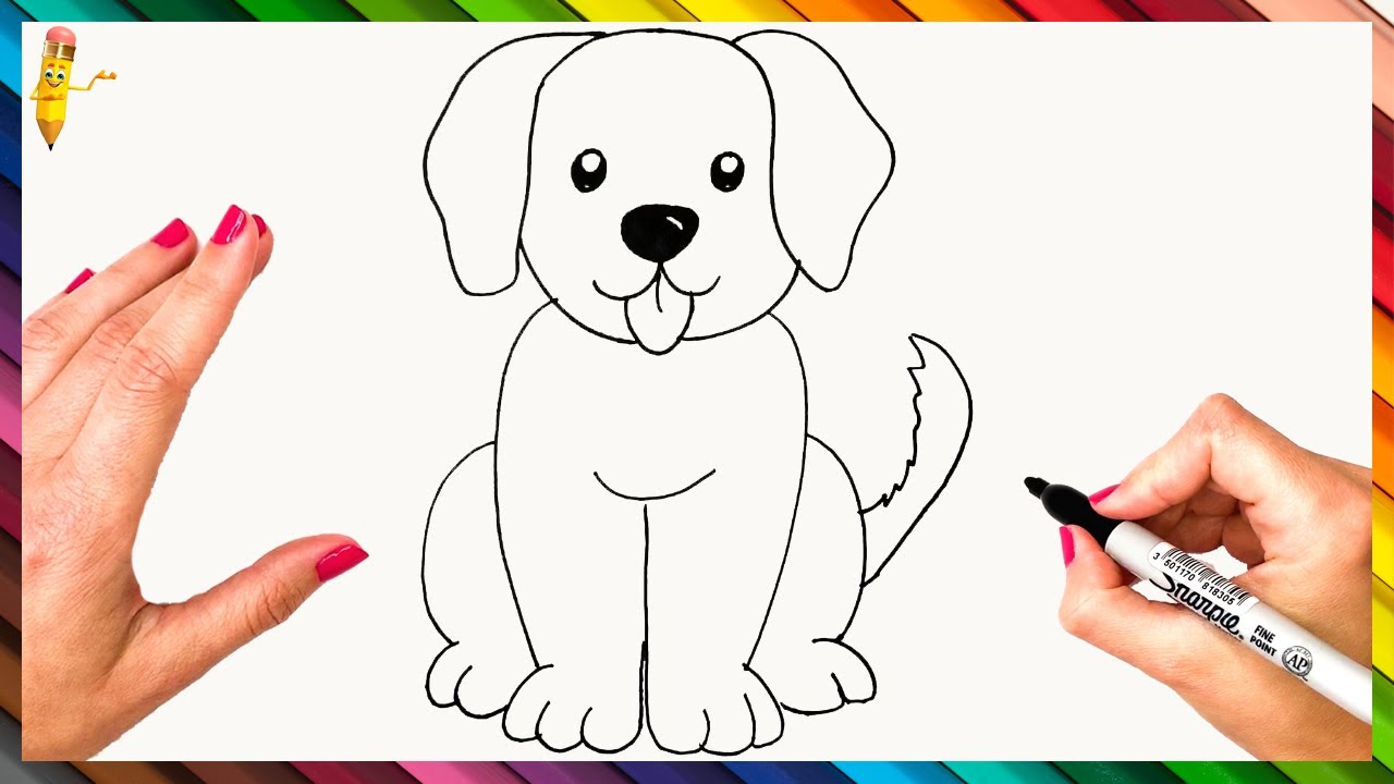 How To Draw A Dog Step By Step 🐕 Dog Drawing Easy