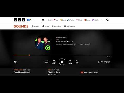 spot radio BBC Radio 6 Music avant Glastonbury festival 2025