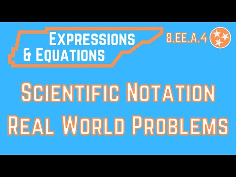 Scientific Notation Real World Problems