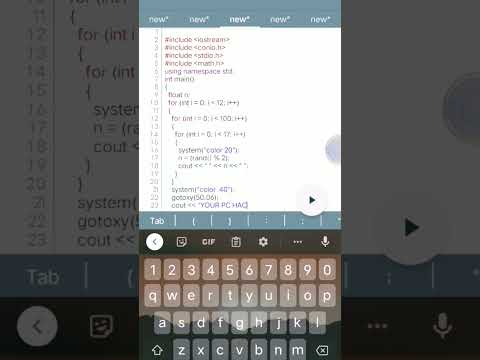 how hacking PC by using c++ coding in android mobile# how to make hacking seen in movies/flim/drama