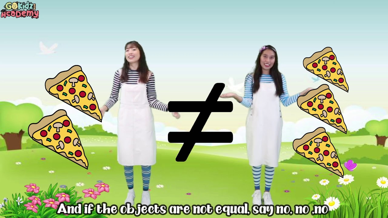 Equal or Not Equal | Preschool Lessons | Simple Math Lessons | Fun Learning