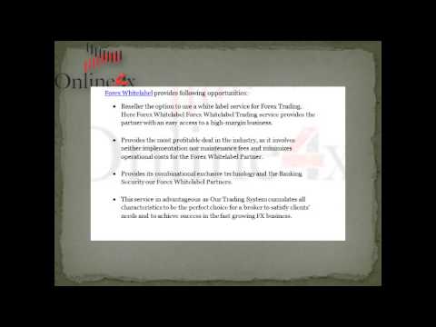 Forex White label - Online4x Markets