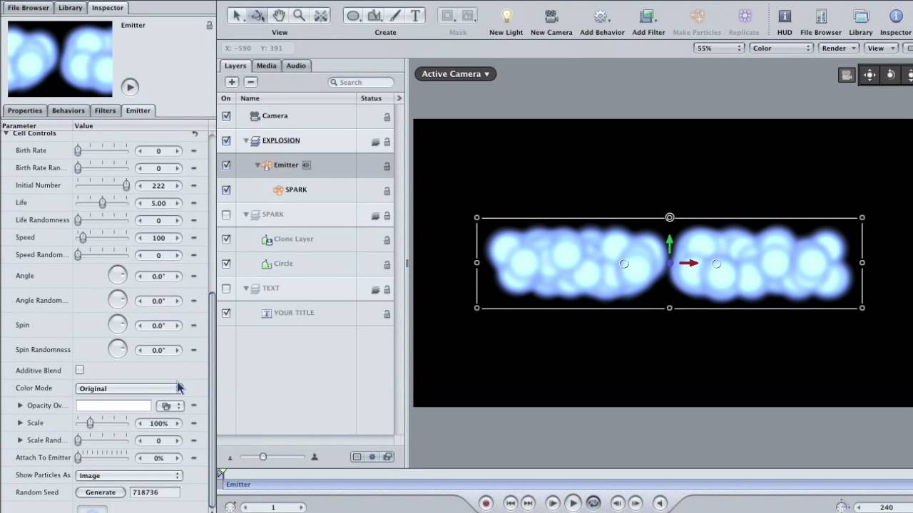 Exploding Text in Apple Motion - Part 1