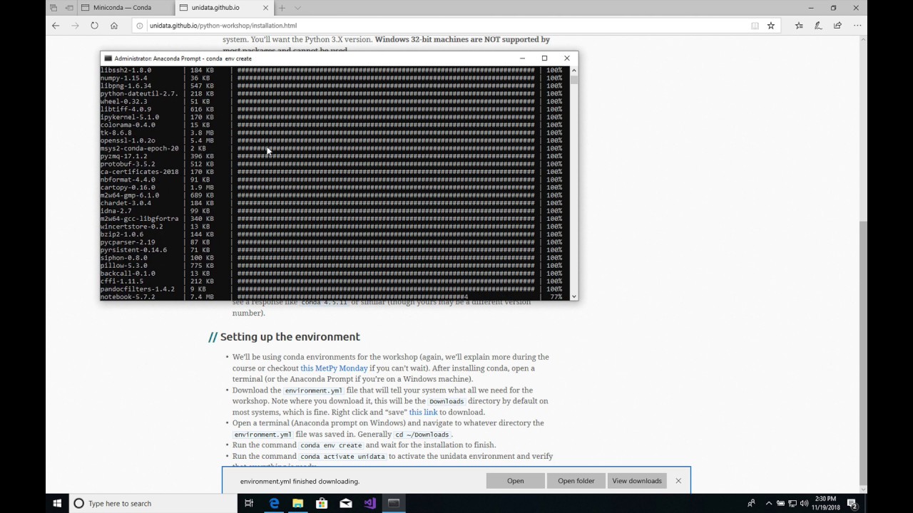 Setting up a Windows Machine for the Python Workshop