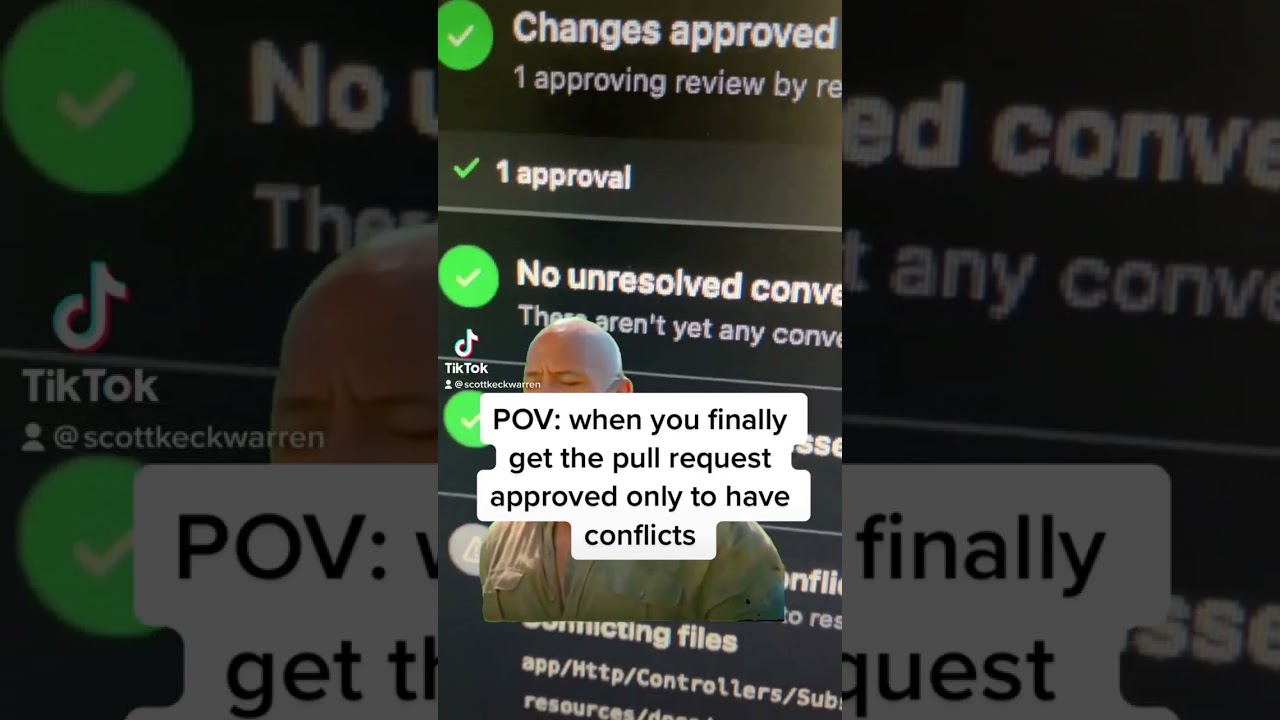 When your pull request has conflicts #short