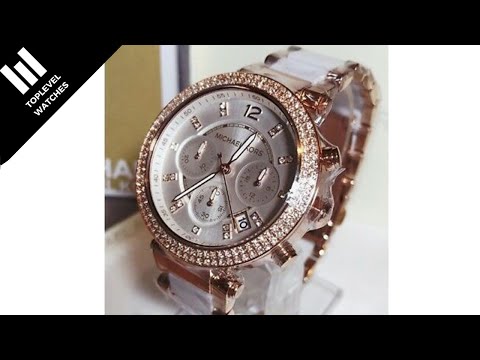 NEW GENUINE MICHAEL KORS MK5774 PARKER 39MM WHITE DIAL ROSE GOLD LADIES WATCH UK