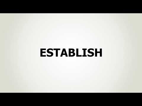 How to Pronounce Establish