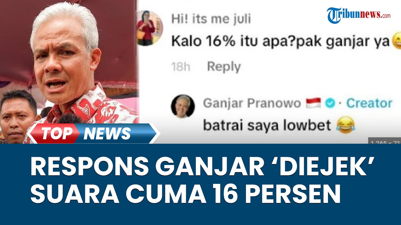 Disindir Suara 16%, Ganjar-Mahfud Kompak Tanggapi 'Ejekan' Warganet di Tiktok: Baterai Saya ...