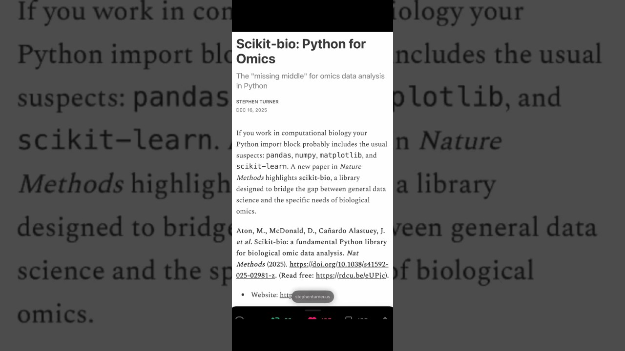 Scikit-bio: Python for Omics