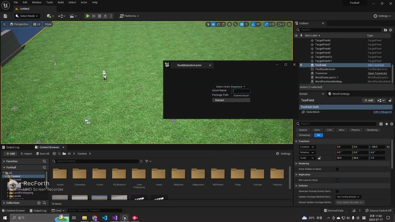 unreal engine 5 root motion extractor plugin