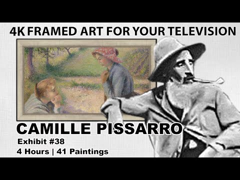 Camille Pissarro Greatest Framed Matted Artwork Art TV Screensaver Wallpaper 41 paintings | 4 hrs