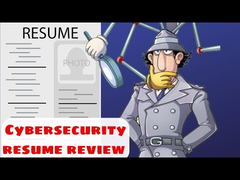 Entry-Level Cybersecurity RESUME review for 2022
