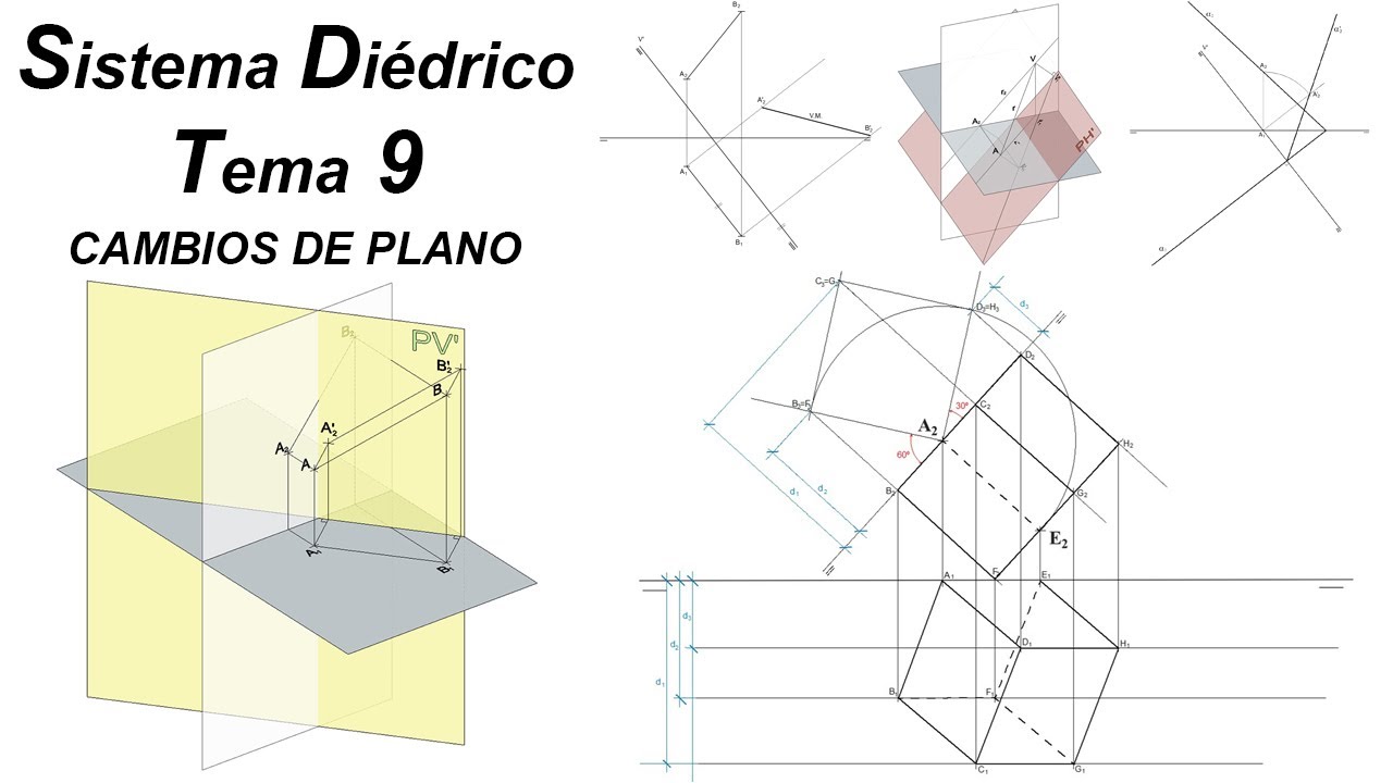 Cambios de Plano en Sistema Diédrico - Tema Completo 9