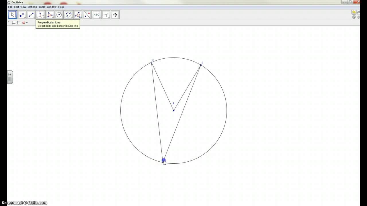 Grade 9 Circle Properties Geogebra Task 1