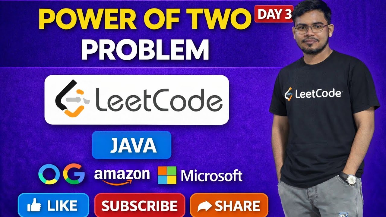Most Asked Coding Interview Problem – Power of Two | LeetCode | Day 3🔥✨🚀