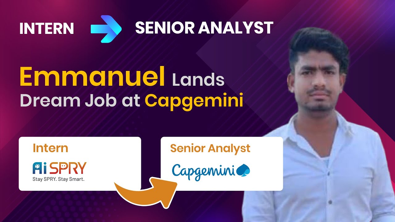 Exclusive Interview with Emanuel - Placed at CAPGEMINI as a SENIOR ANALYST in Data Science