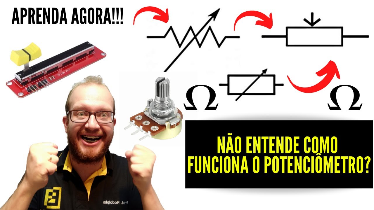 Não Entende Como o Potenciômetro Funciona? Aprenda Resistor Variável Agora - Eletronica Facil