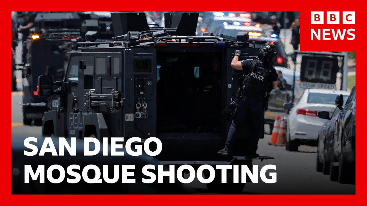Two suspects found dead, three men killed in San Diego mosque shooting | BBC News