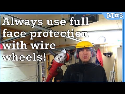 Quick Tip #10 – Always use full face protection with wire wheels ...