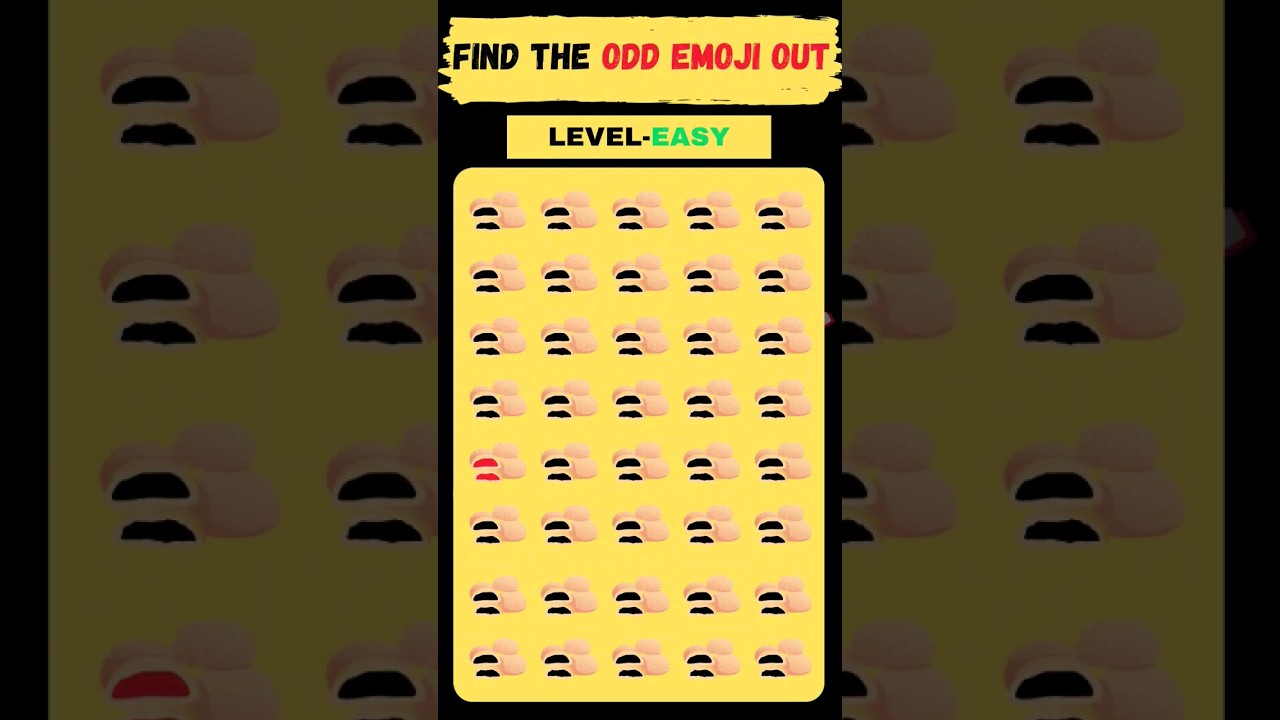 FIND THE ODD ONE OUT Part 30 #howgoodareyoureyes #emojiquiz