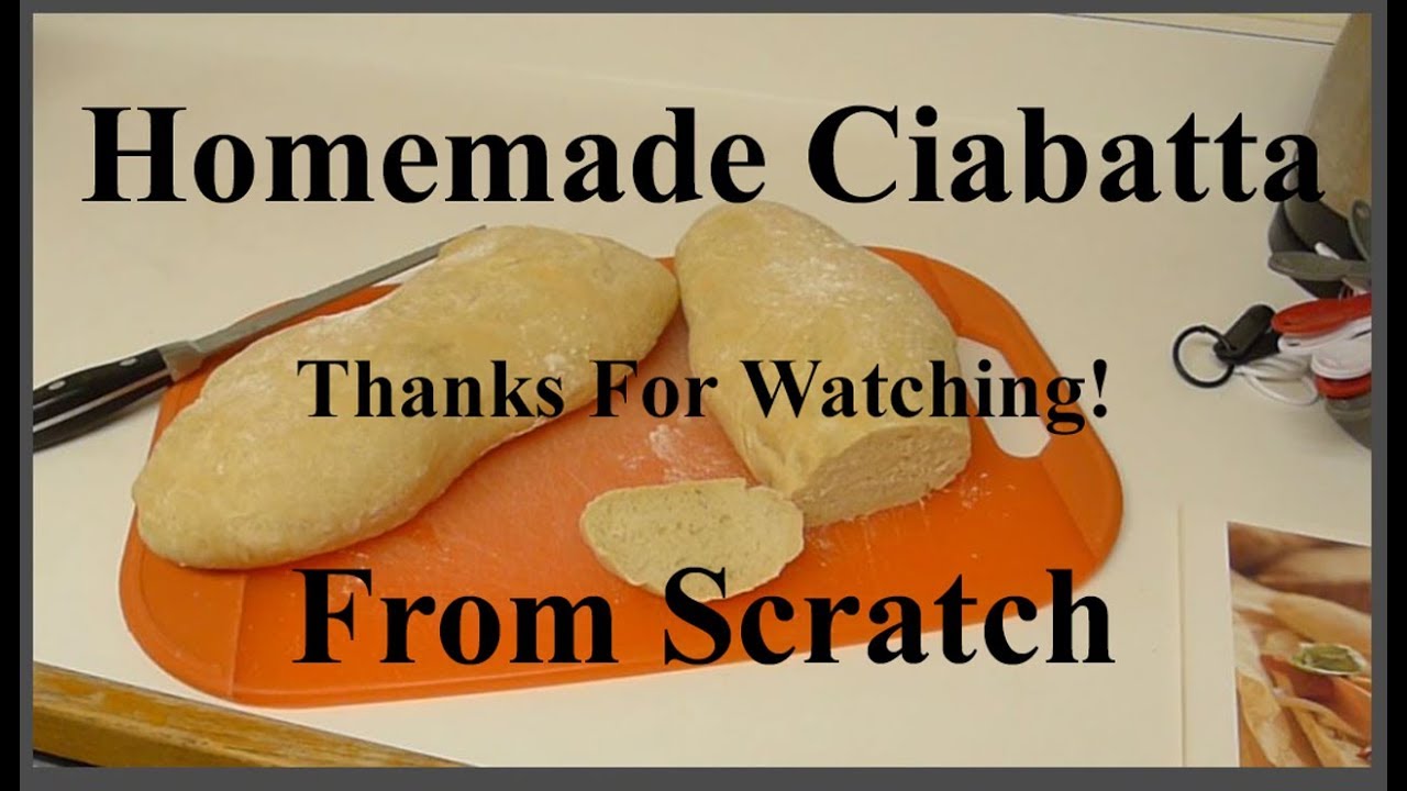 How To Make Ciabatta Bread From Scratch Using Your Bread Machine For Dough Part 6 DIY