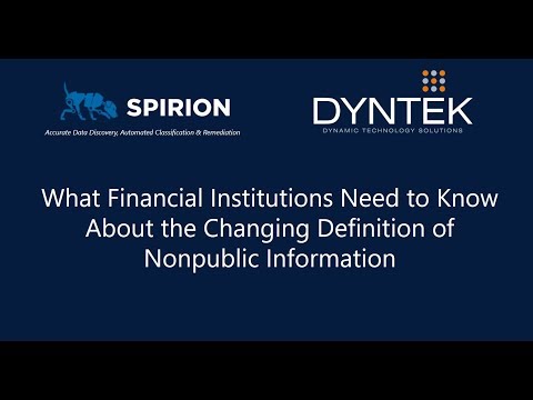 What Financial Institutions Need to Know About the Changing Definition of Nonpublic Information