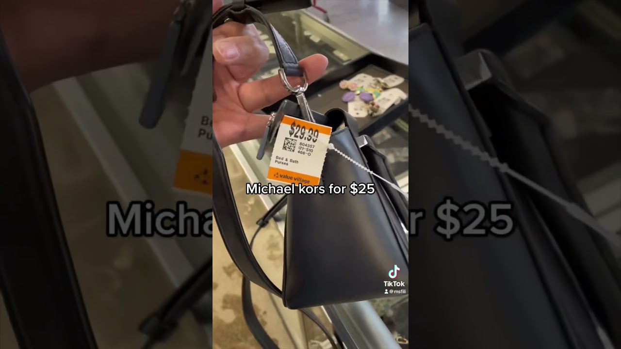 $25 for a $200 Michael Kors Bag At The Thrift Store #shopping #thriftfing #thriftstore #fashion