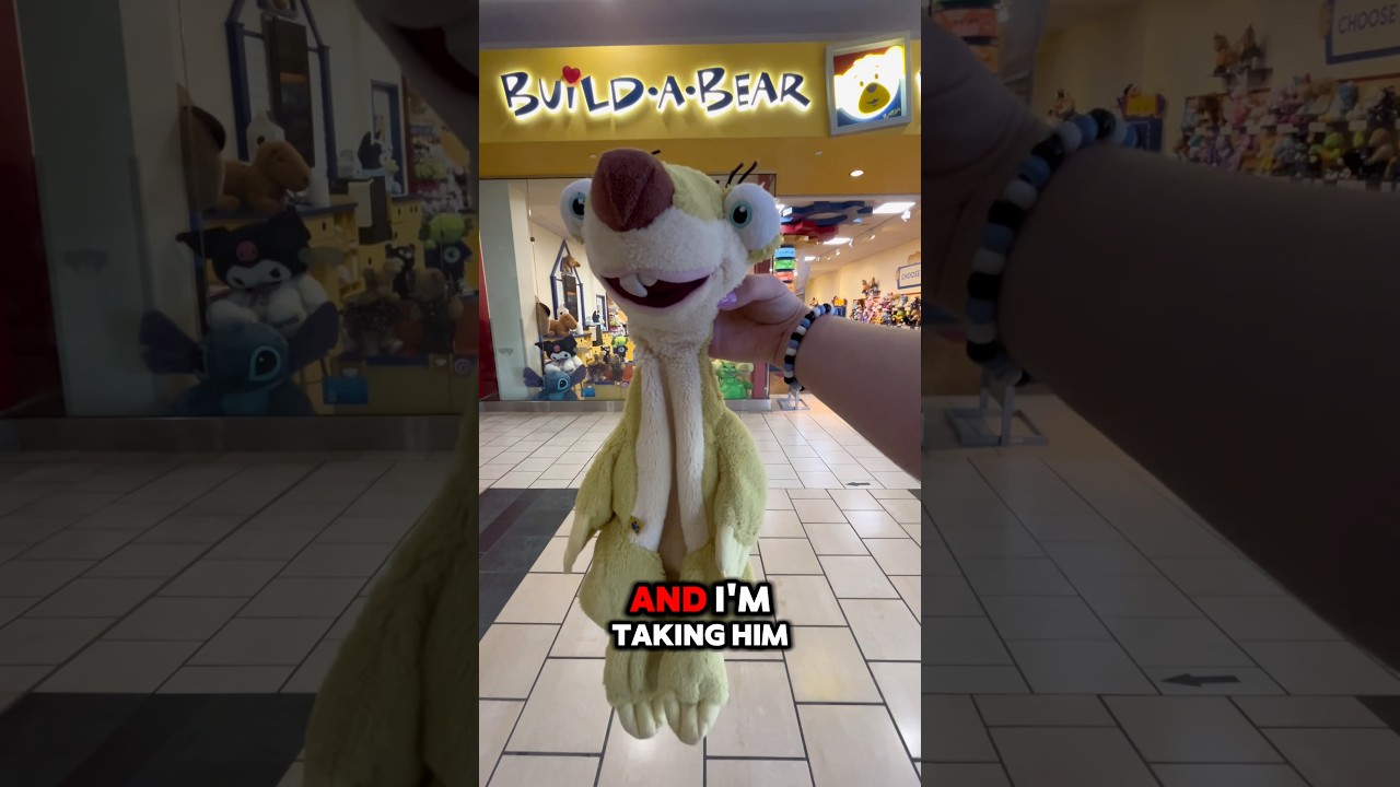 Restuffing Ice Age Sid build a bear #shorts #sidthesloth #iceage #plush #plushies #plushes