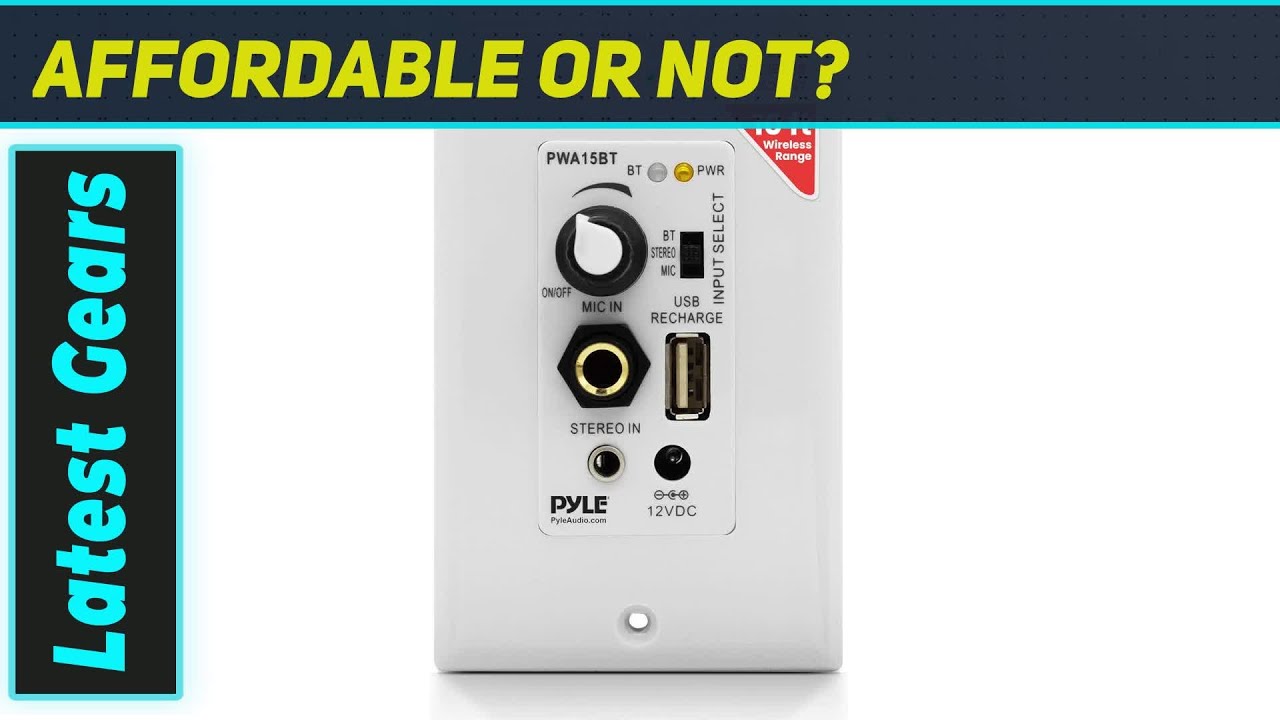 Pyle PWA15BT: The Perfect Wall Mount Bluetooth Receiver!