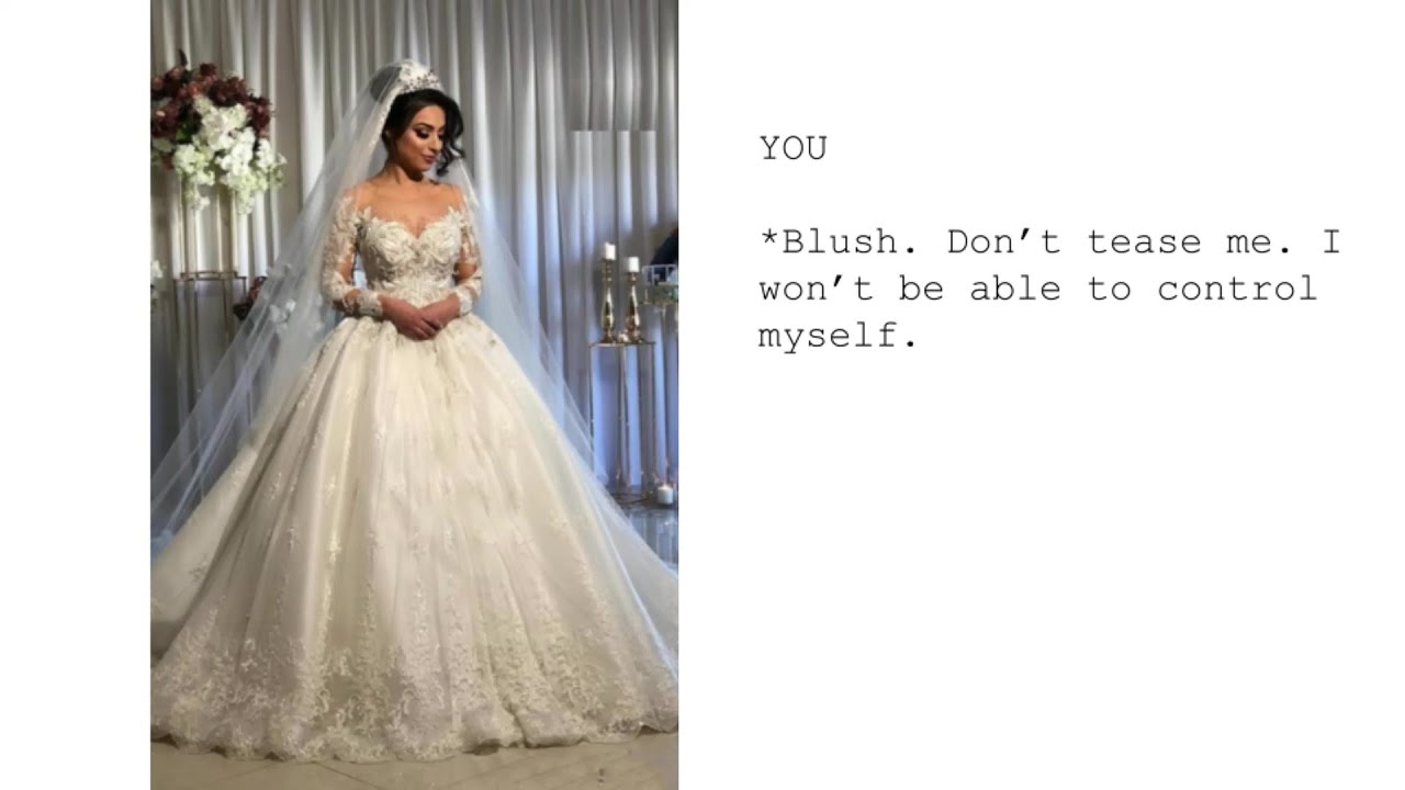 TG Caption: Bridal Bimbo