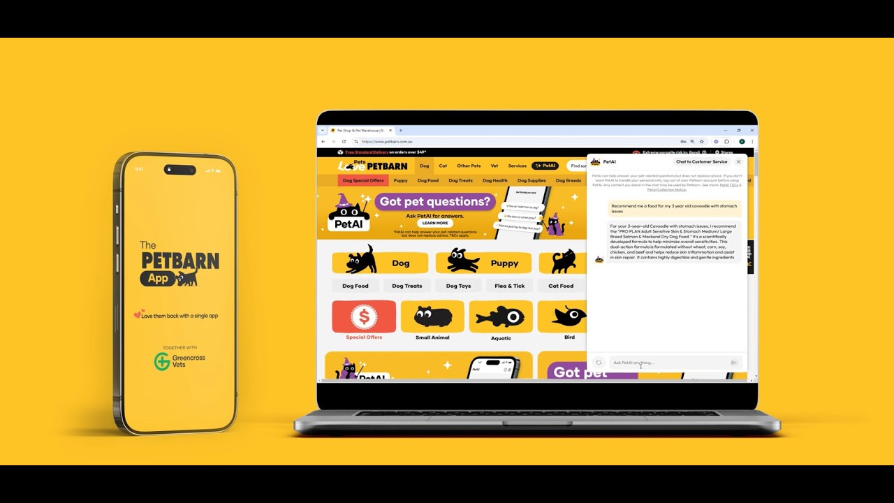 Introducing PetAI - Petbarn's generative AI pet care solution