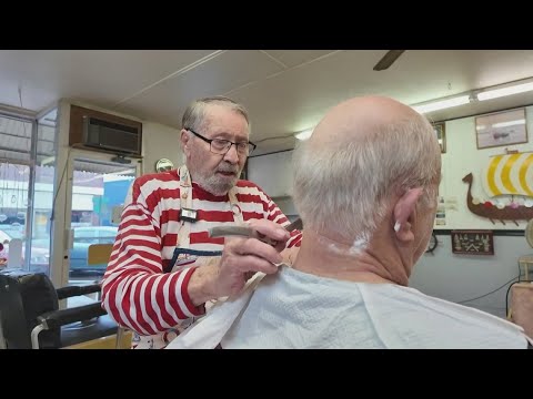Small-town barber retires after 70 years