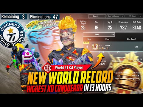Highest Kd Conqueror New Record 🔥🥵| Smuk Op | PUBG MOBILE