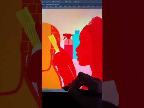 Black Hair Art Tutorial by Vegalia Jean-Pierre #photoshop #shorts