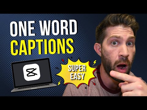 Easy One Word Captions for CapCut PC | CapCut Desktop Tutorial | Video Editing Tutorial 2023