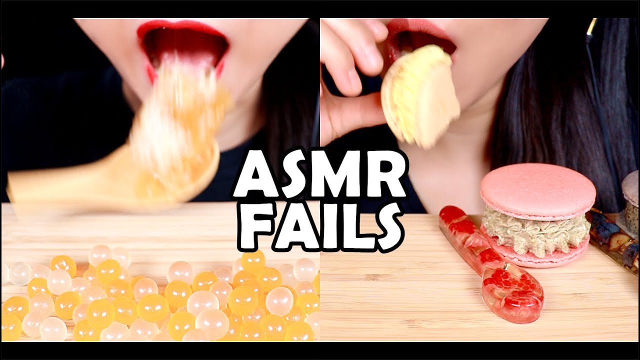 ASMR FAIL COMPILATION #2 FUNNY ASMR | ASMR BLOOPERS | EATING SOUNDS Abbey ASMR COMPILATION 咀嚼音 FOOD