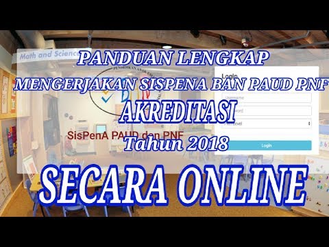 Tutorial Aplikasi Sispena BAN Paud PNF 2018