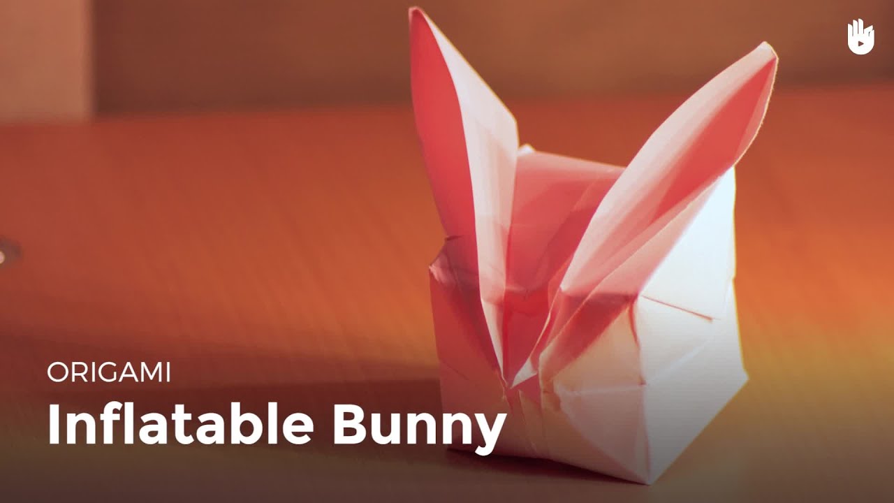 Origami: inflatable bunny - Learn How to Make Origami | Sikana