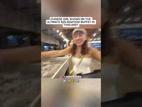 Chinese Girl Shows Me The Ultimate $25 Seafood Buffet in Thailand! π¦ #cristravels #cristianr #Krabi