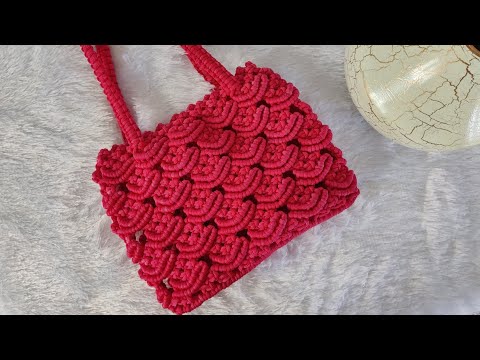 Macrame bag tutorial for beginners | easy macrame bag step by step making tutorial